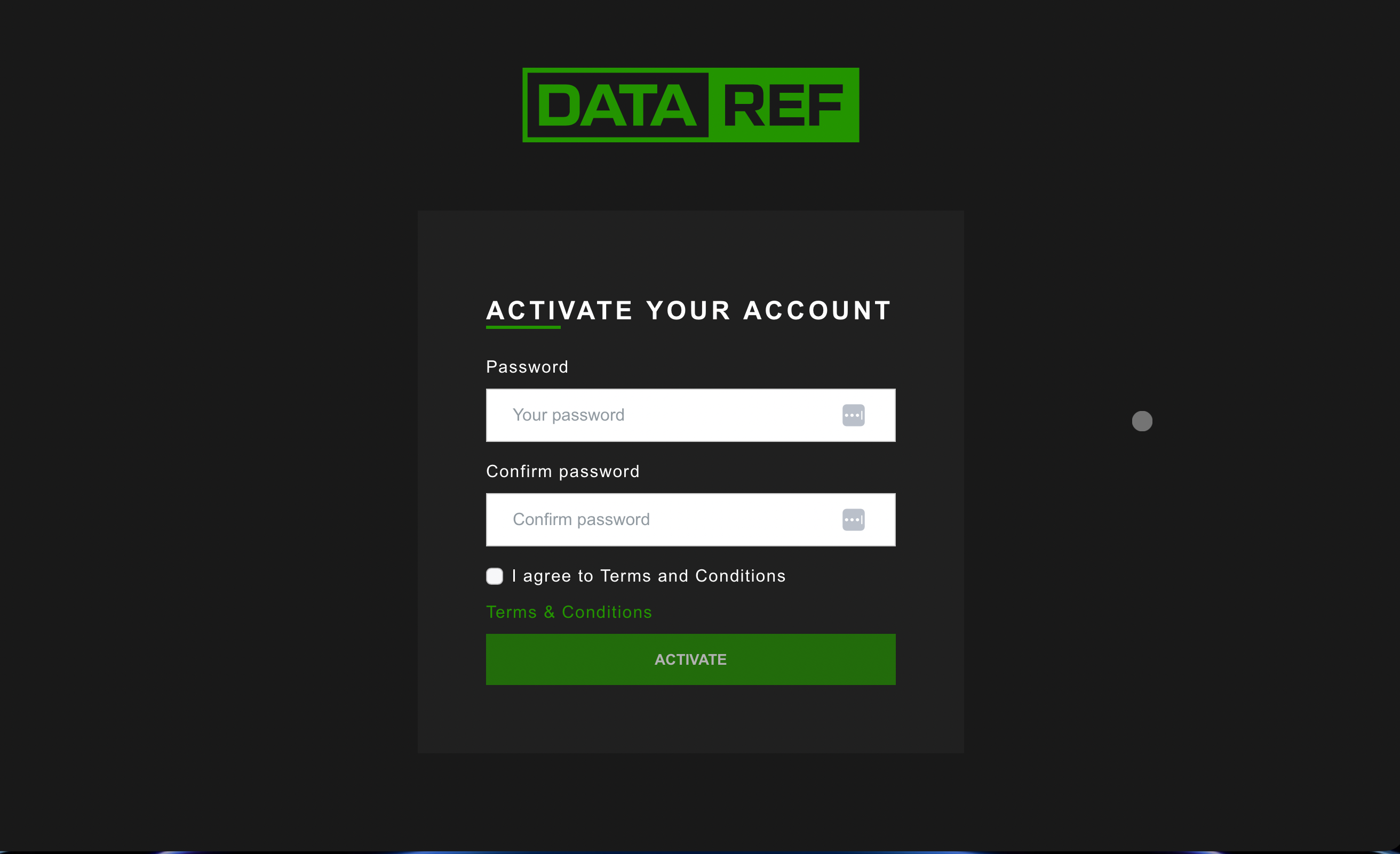 How to Activate Your Account – DataRef